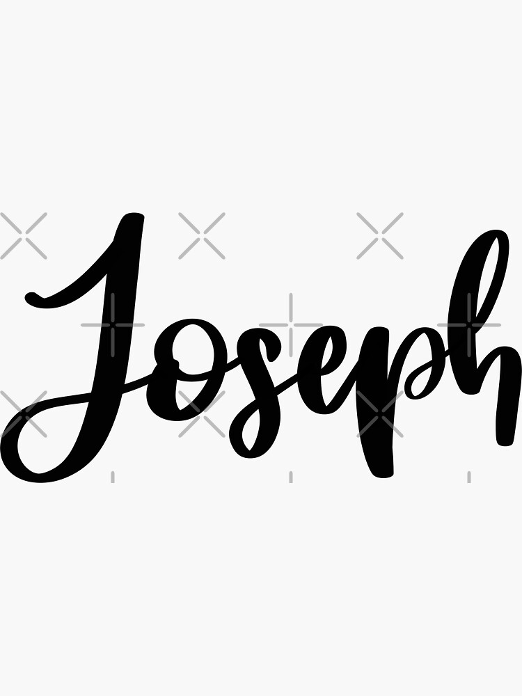 "Joseph " Sticker for Sale by ellietography | Redbubble