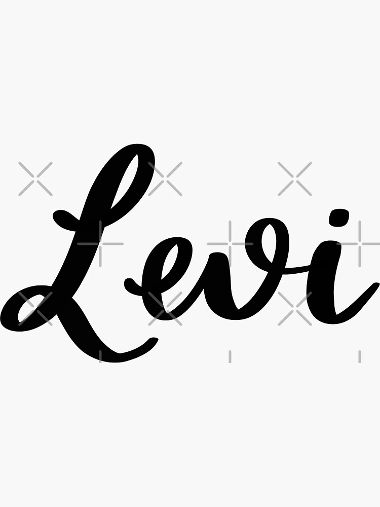 "Levi " Sticker for Sale by ellietography | Redbubble