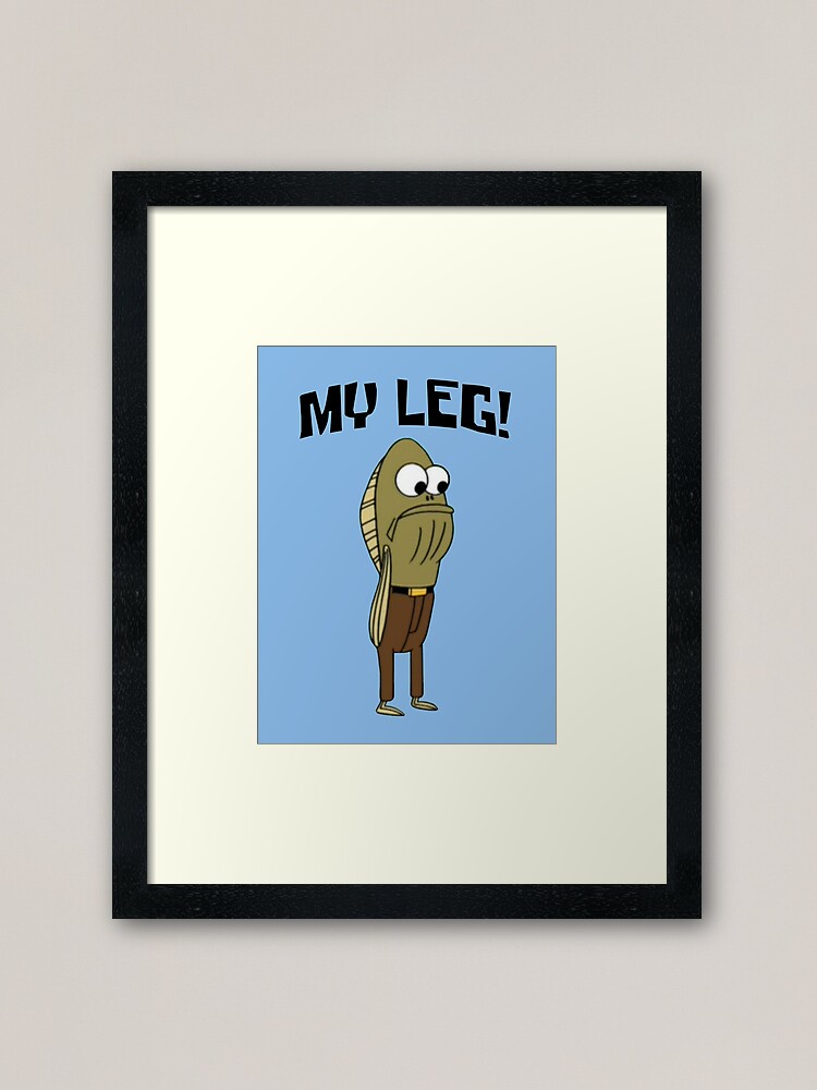 "Fred The Fish: My Leg!" Framed Art Print for Sale by LagginPotato64 ...