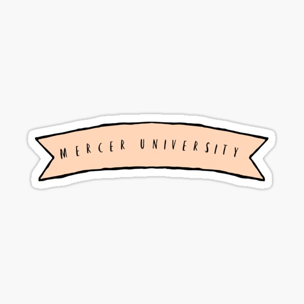 "Mercer University " Sticker for Sale by indiaellison | Redbubble