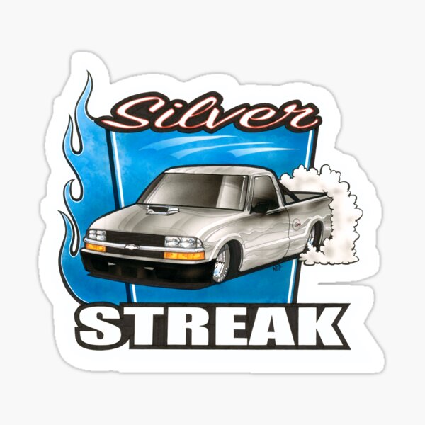"SILVER STREAK" Sticker for Sale by NedsShed | Redbubble