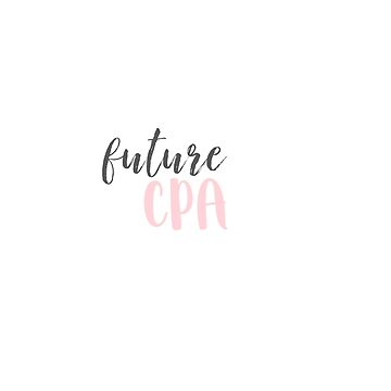 "Future CPA" Sticker for Sale by poorejordan | Redbubble
