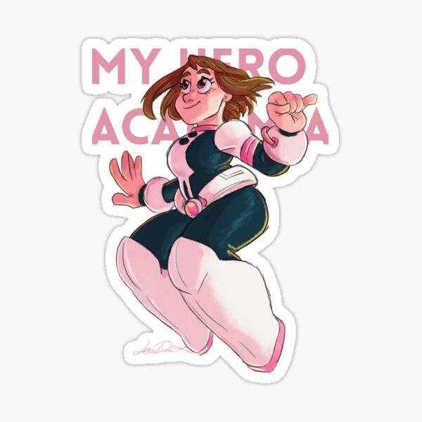 "My Hero Academia Uraraka" Sticker for Sale by LeaDambeck | Redbubble