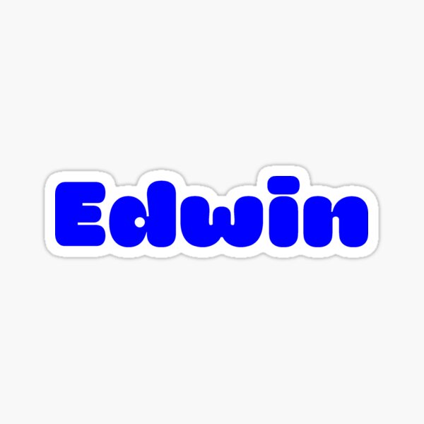 "Edwin" Sticker by Shalomjoy | Redbubble