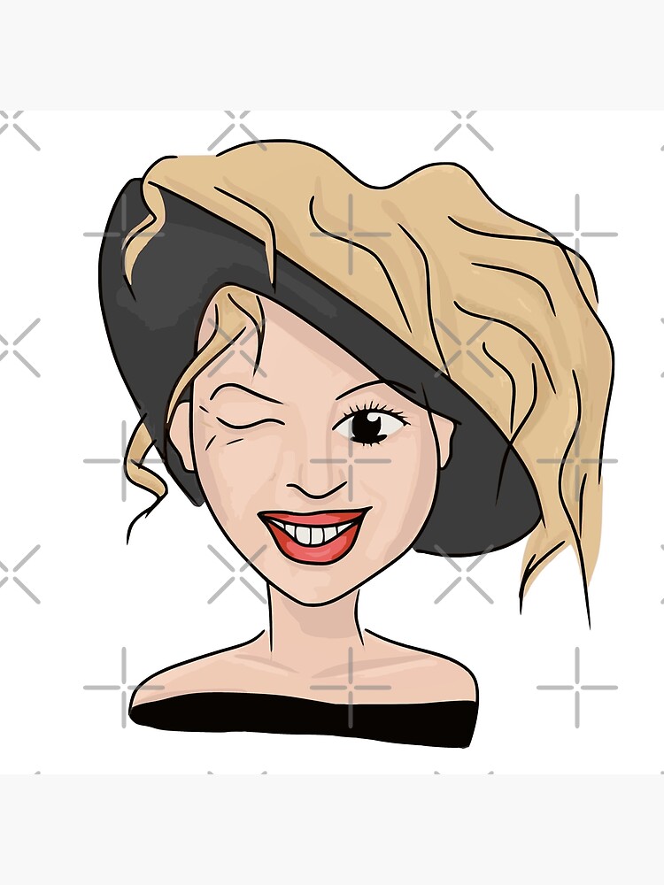 "Kylie Minogue "Smiley Kylie" Cartoon Print" Poster for Sale by ...