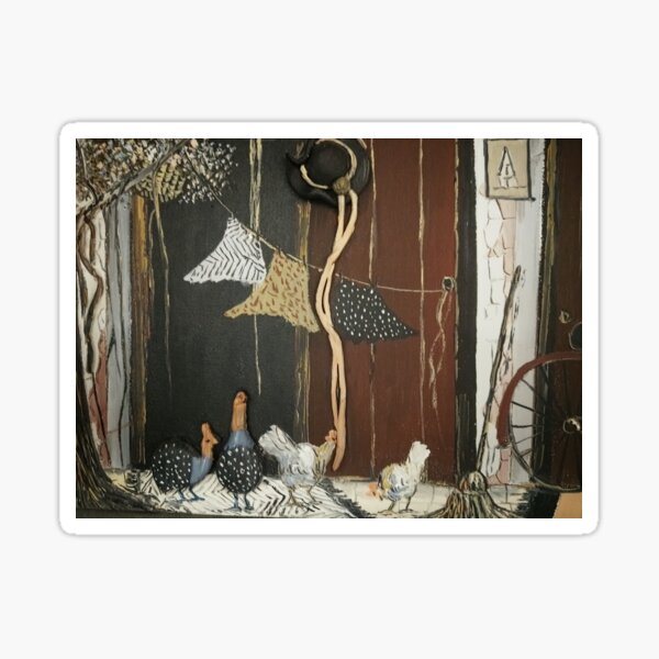 "Farm yard" Sticker for Sale by ProfessorBabe | Redbubble