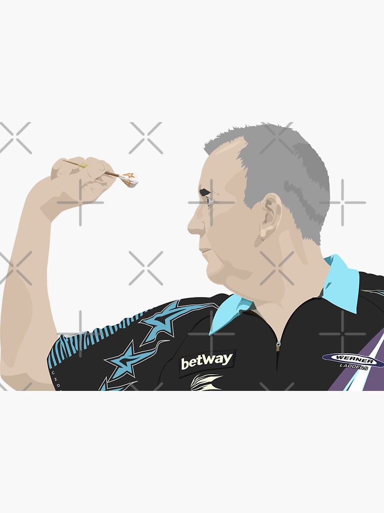 "Phil 'The Power' Taylor" Sticker for Sale by Movi-Art | Redbubble