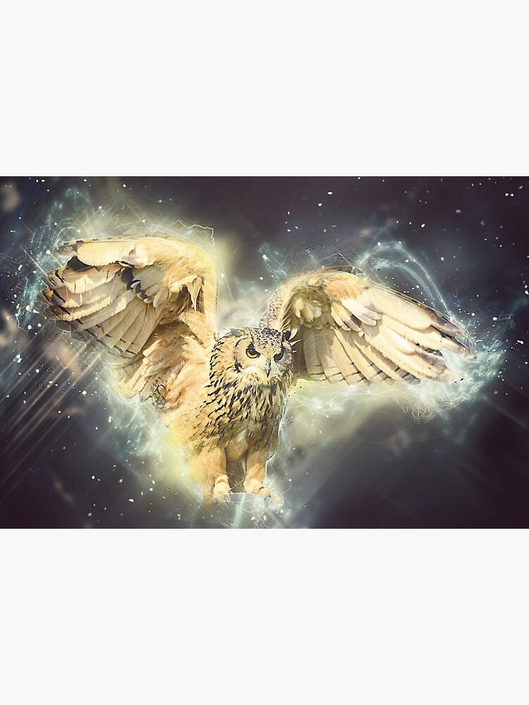 "Lightning owl" Sticker by Jantorge | Redbubble