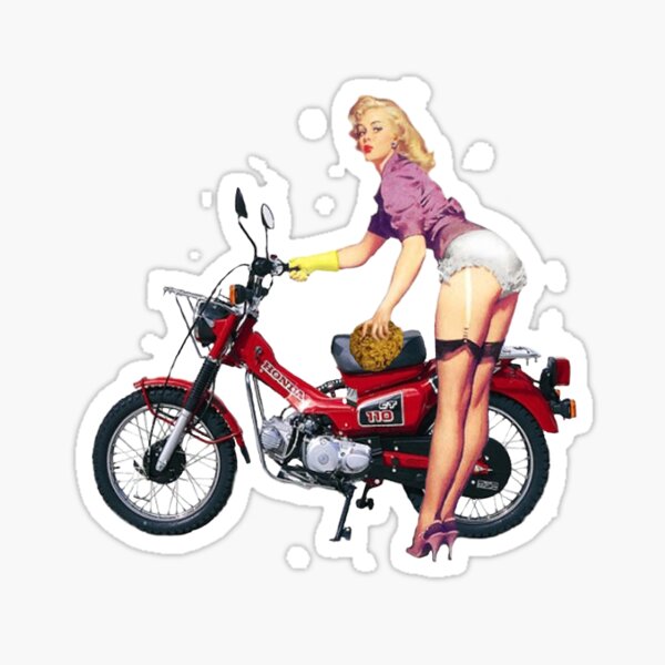 Postie Bike Stickers | Redbubble