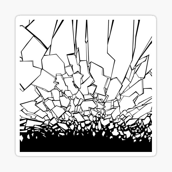 "Broken II" Sticker for Sale by GrandeDuc | Redbubble