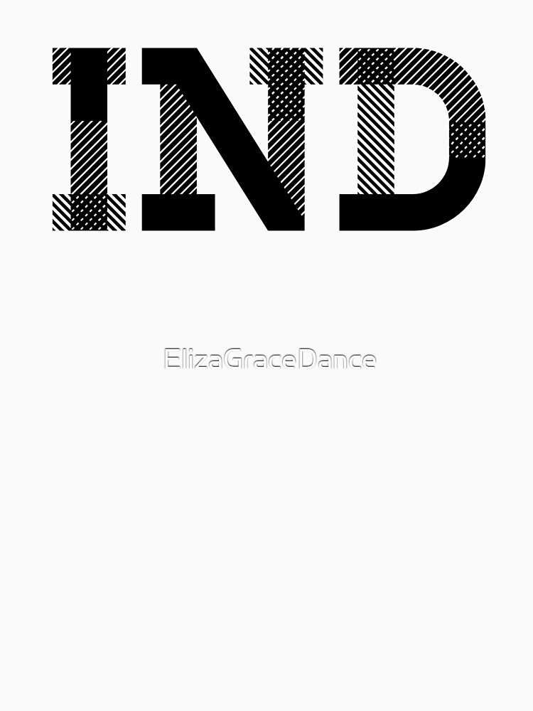 "INDIANAPOLIS IND Letters" T-shirt by ElizaGraceDance | Redbubble