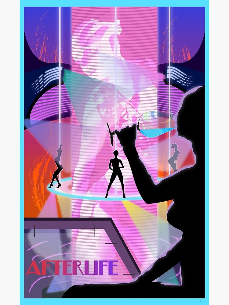 "Mass Effect 2 - Afterlife club poster" Canvas Print for Sale by ...