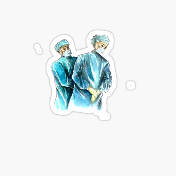 "Female Surgeon - Women in Medicine - Medical Art" Sticker by Terouz ...