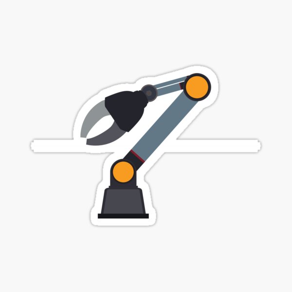 "Grey Assembly Bot" Sticker for Sale by SpacemanSam13 | Redbubble