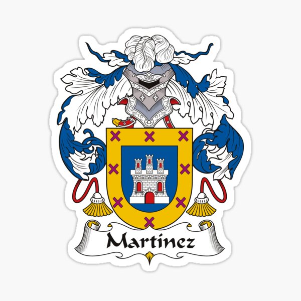 Martinez Coat Of Arms Stickers | Redbubble
