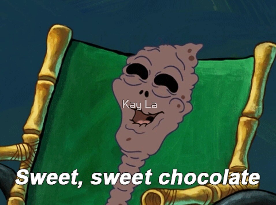 "What Are They Selling? Chocolate SpongeBob" by Kay La | Redbubble