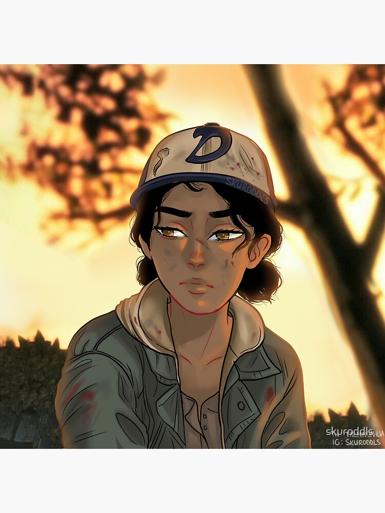 "Clementine" Sticker by skuroddls | Redbubble