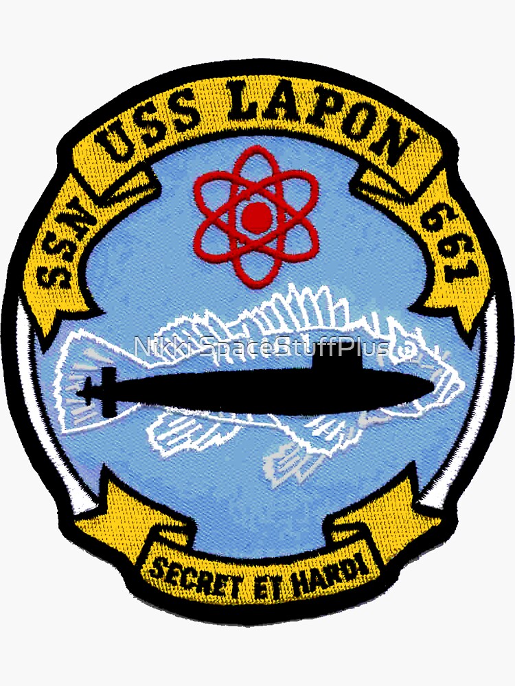 "USS Lapon SSN 661 Crest" Sticker for Sale by Nikki SpaceStuffPlus ...