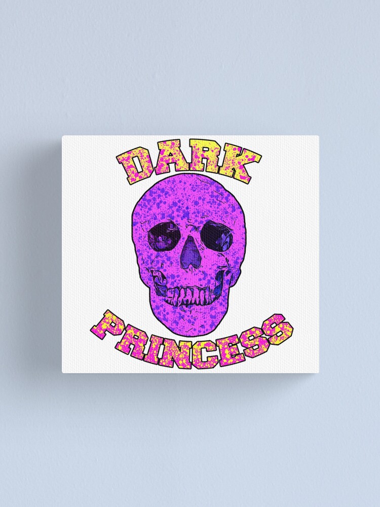 "DARK PRINCESS SKULL." Canvas Print by cr6zym1nd | Redbubble