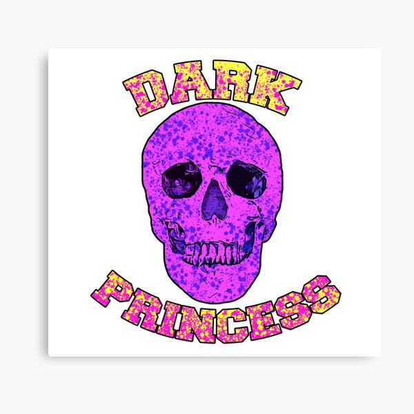 "DARK PRINCESS SKULL." Canvas Print by cr6zym1nd | Redbubble