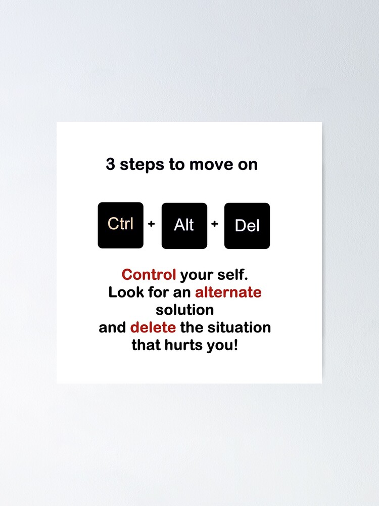 "Ctrl+Alt+Del" Poster for Sale by amuska | Redbubble
