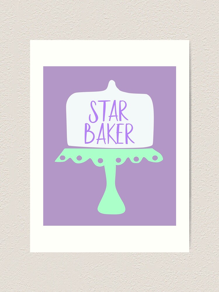"Star Baker, Great British Bake Off Design, GBBO" Art Print by ...