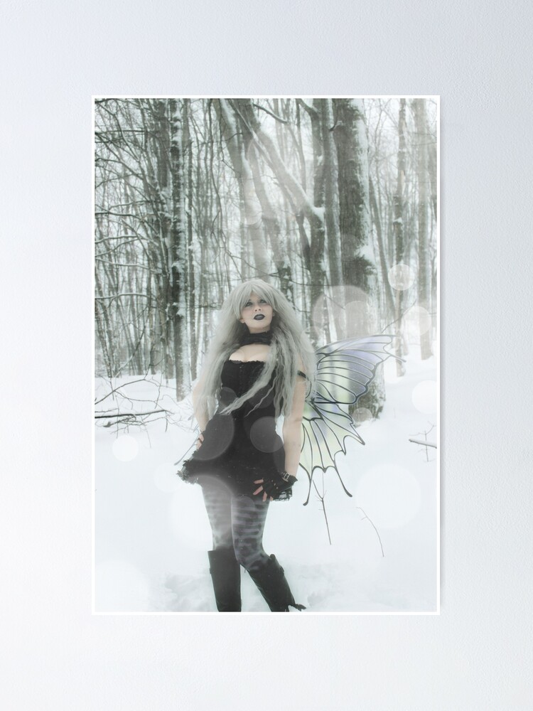 "Real Fairies: Gothic Snow Fairy Picture" Poster by TheMagicCrafter ...