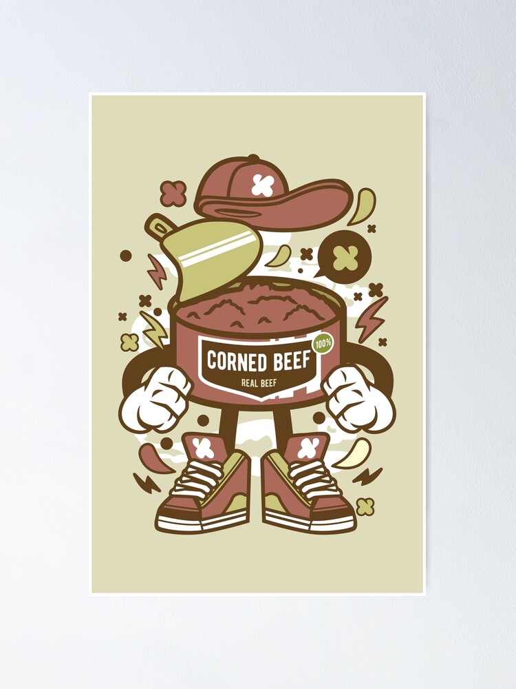 "Corned Beef Cartoon Character - Fun illustration for corned beef ...