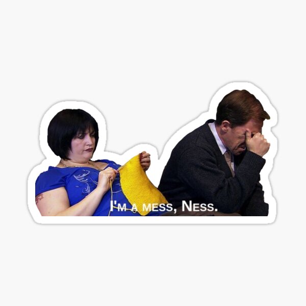 "Bryn “I’m A Mess, Ness” Gavin & Stacey Quote" Sticker for Sale by gav ...
