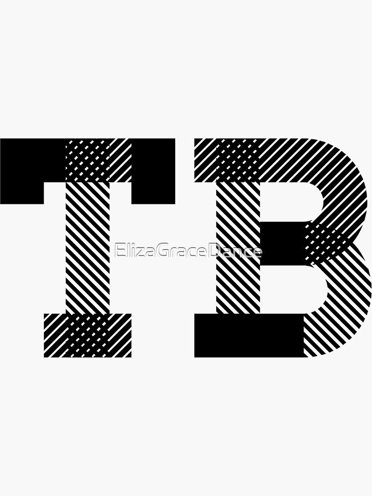 "TAMPA BAY TB Letters" Sticker by ElizaGraceDance | Redbubble