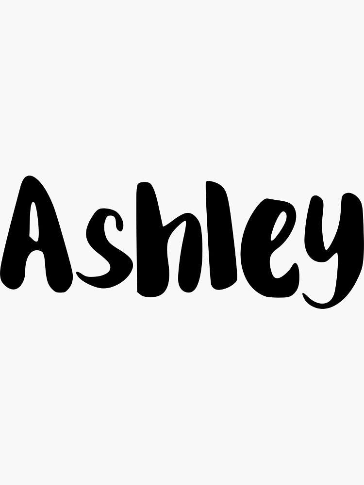 "Ashley" Sticker by FTML | Redbubble