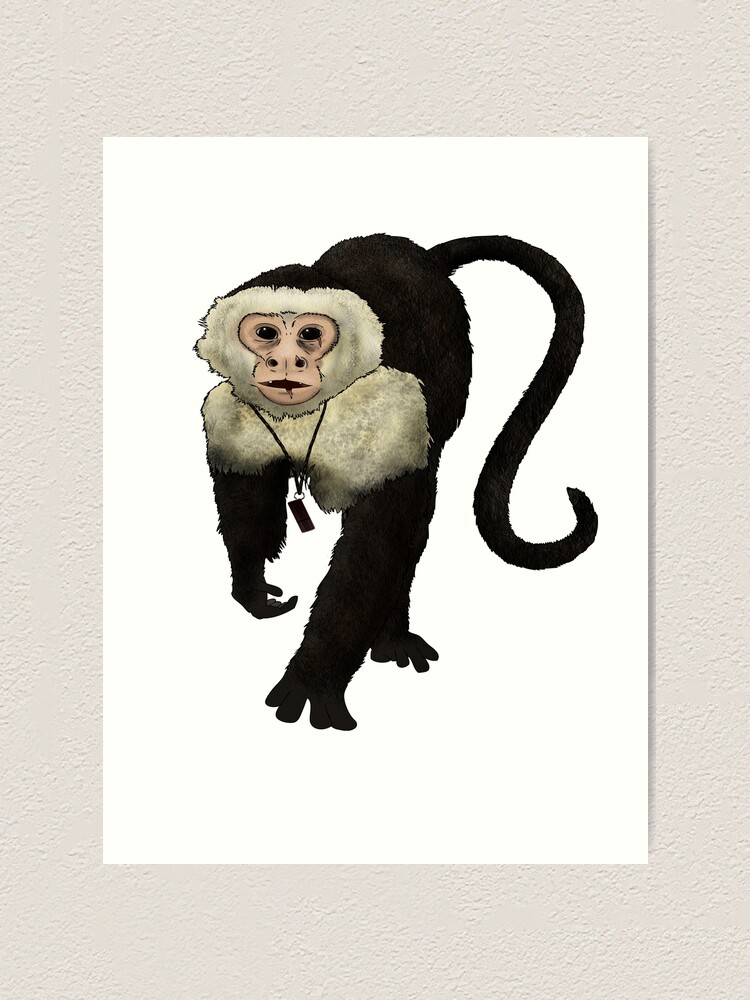 "Capuchin Monkey - Capuchin Monkey Art - Cute Monkey Shirt" Art Print ...