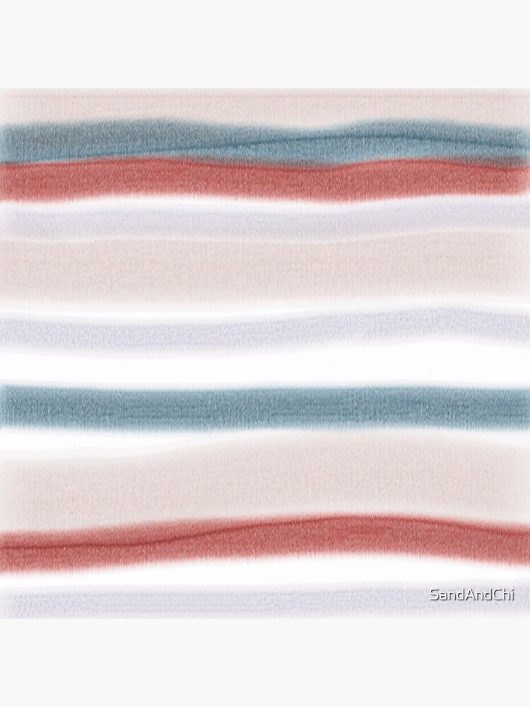 "Watercolor Stripe - Sunwashed Colors" Poster by SandAndChi | Redbubble