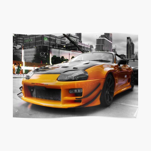 "Pimped street car racer Front" Poster for Sale by benbdprod | Redbubble