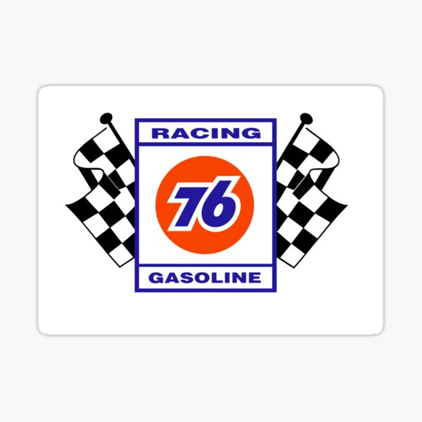 "76 Racing Gasoline" Sticker for Sale by Retrostickersnz | Redbubble