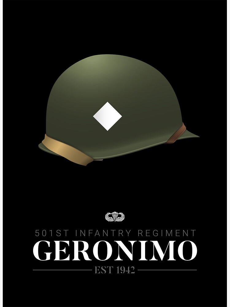"501st Parachute Infantry Regiment - Geronimo" Sticker for Sale by ...
