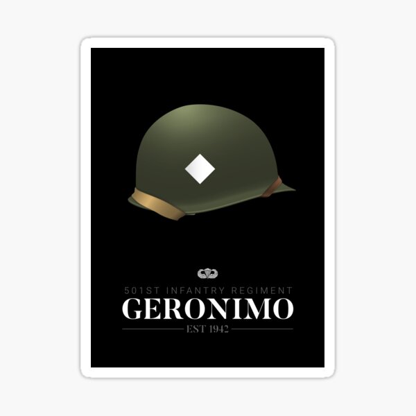 "501st Parachute Infantry Regiment - Geronimo" Sticker for Sale by ...