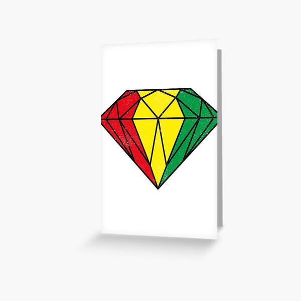 "Reggae Rasta Diamond " Greeting Card by ElPato | Redbubble