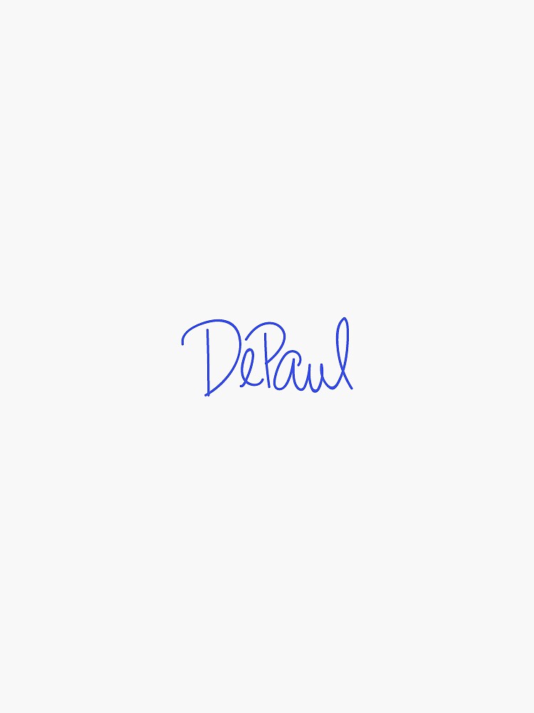 "Depaul sticker" Sticker for Sale by aileenb | Redbubble