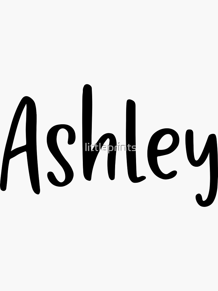 Pegatina «Nombre gráfico de Ashley» de littleprints | Redbubble