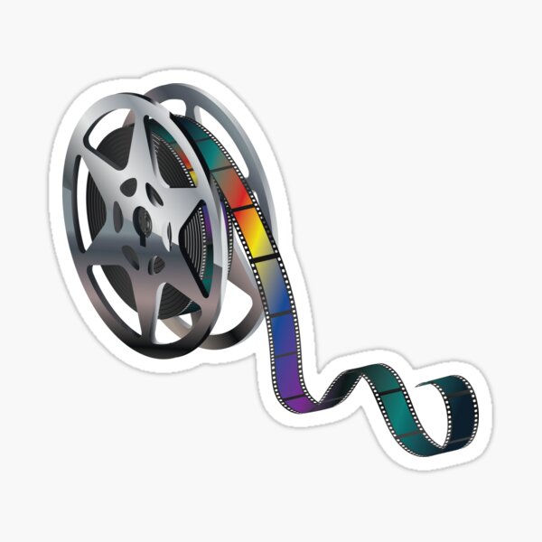 "Movie Reel" Sticker for Sale by AnnArtshock | Redbubble
