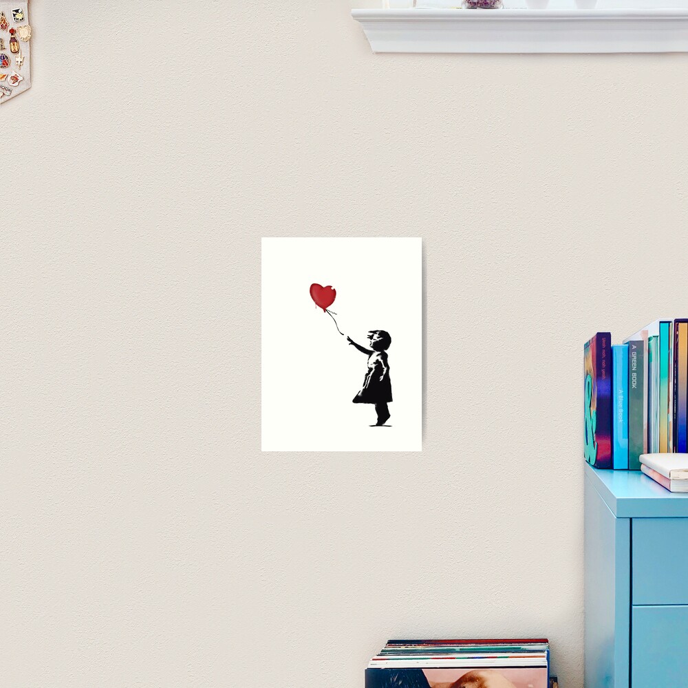"Banksy Girl with heart balloon graffiti street art Balloon Girl HD ...
