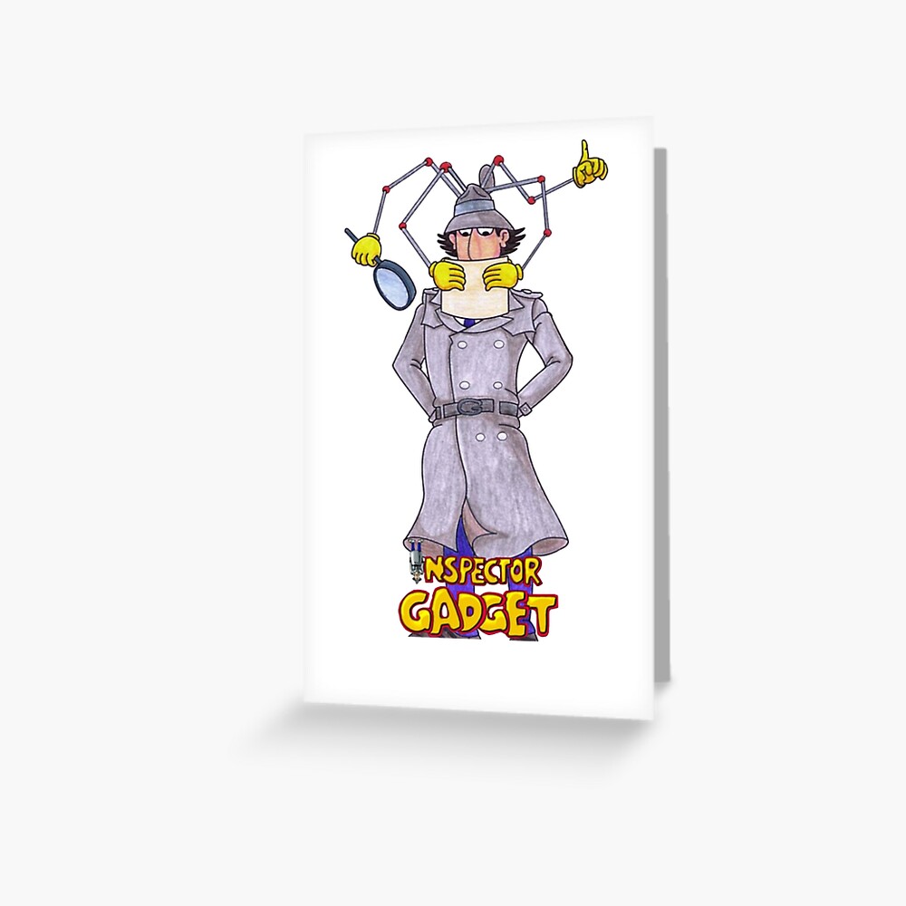 "Inspector Gadget" Greeting Card for Sale by nyx2k | Redbubble