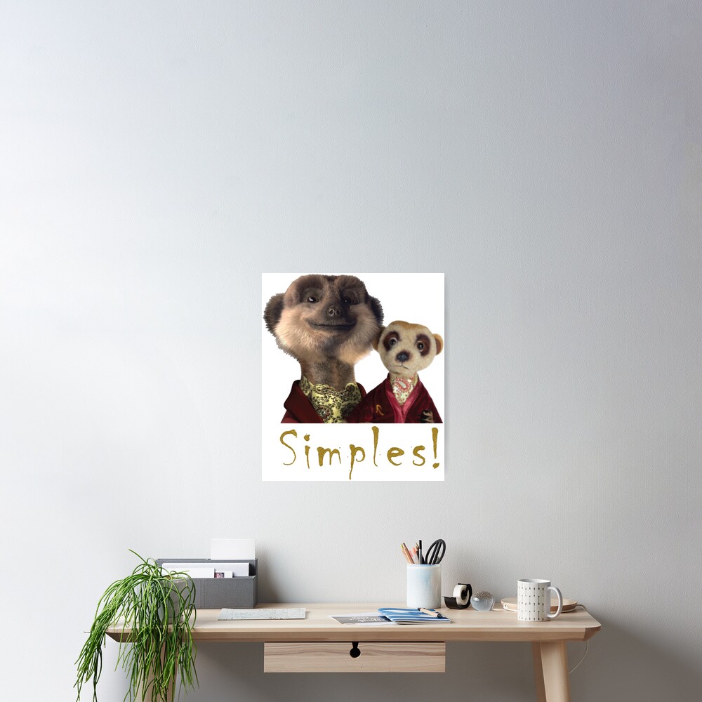 "Meerkat Simples" Poster for Sale by nyx2k | Redbubble