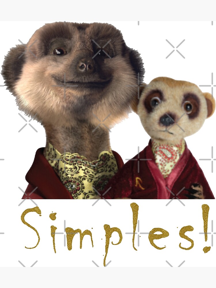 "Meerkat Simples" Poster for Sale by nyx2k | Redbubble
