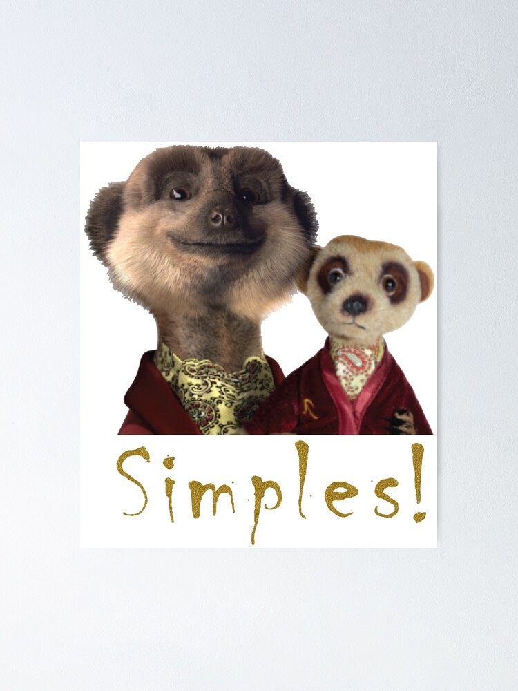 "Meerkat Simples" Poster for Sale by nyx2k | Redbubble