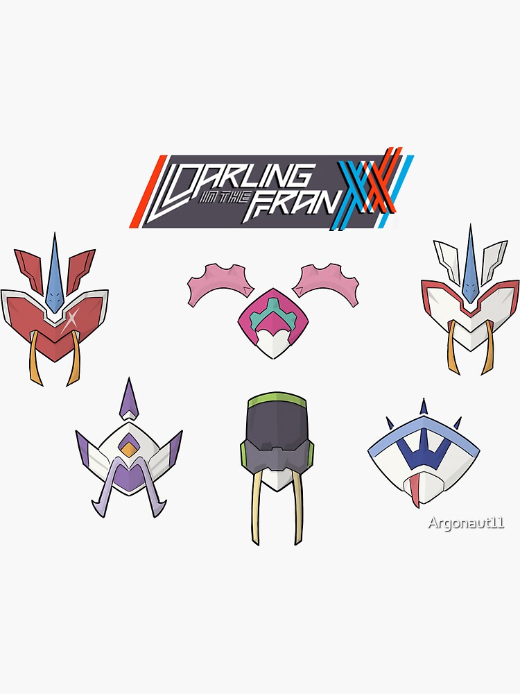 "Darling in the Franxx ICONS" Sticker for Sale by Argonaut11 | Redbubble
