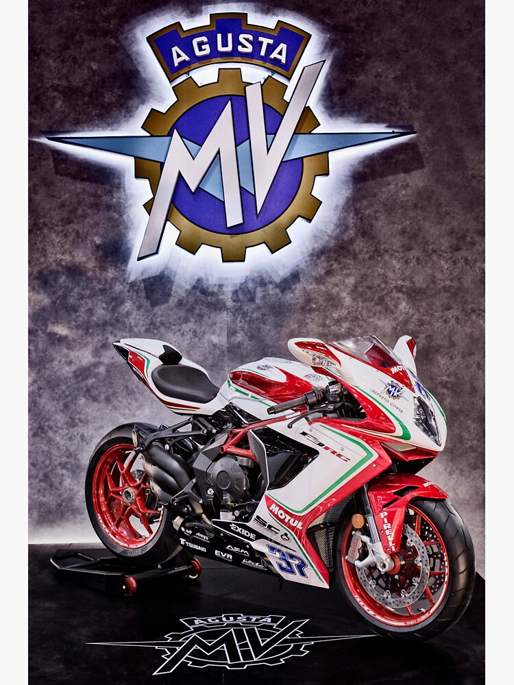 "MV AGUSTA F3 800 RC" Sticker for Sale by benbdprod | Redbubble