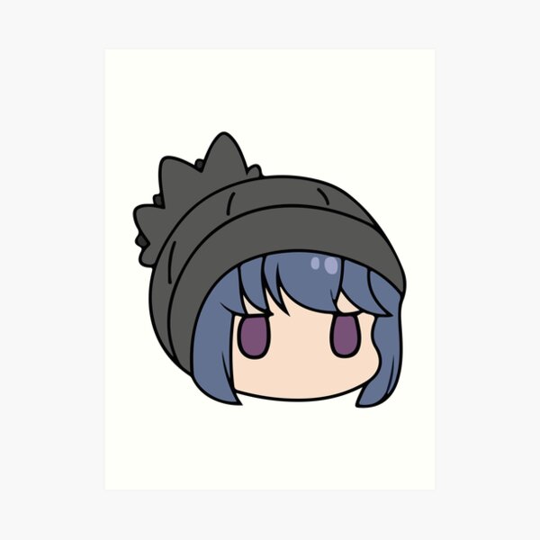 "Yuru Camp Rin Shima Chibi" Art Print for Sale by ppleater | Redbubble