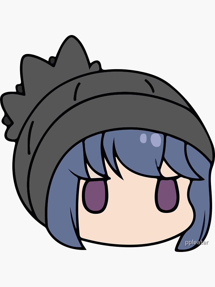 "Yuru Camp Rin Shima Chibi" Sticker for Sale by ppleater | Redbubble